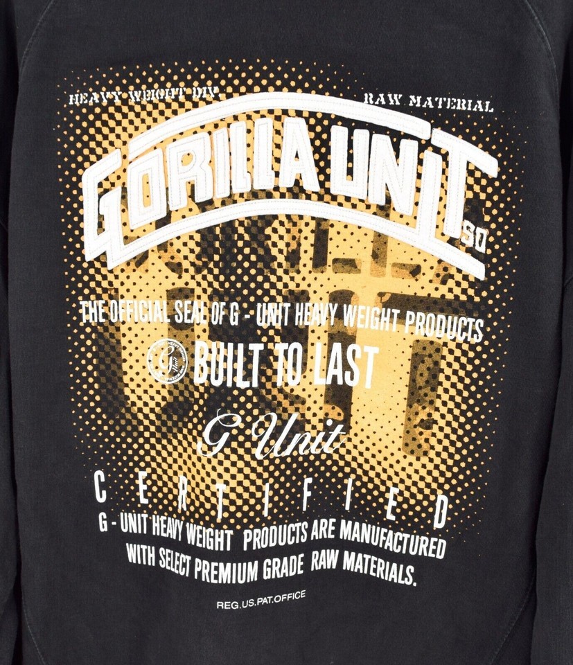 G-Unit Gorilla Unit Heavyweight Raw Material Embroidered Long Sleeve ...