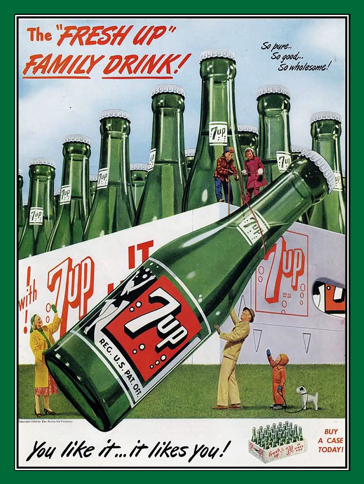 7Up, Retro metal Aluminium Sign vintage / man cave / Bar/ Pub | eBay UK