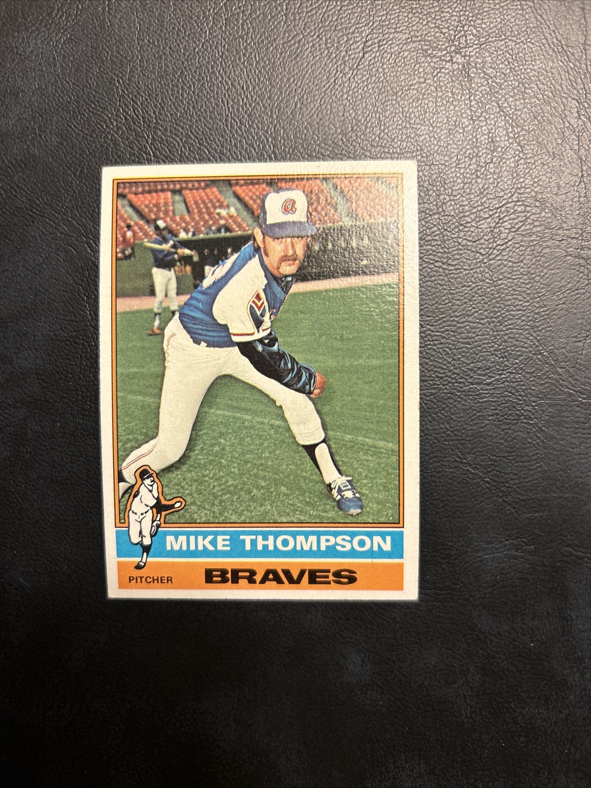 #536 Mike Thompson, Atlanta Braves, 1976 Topps Baseball Card Cb7 | eBay