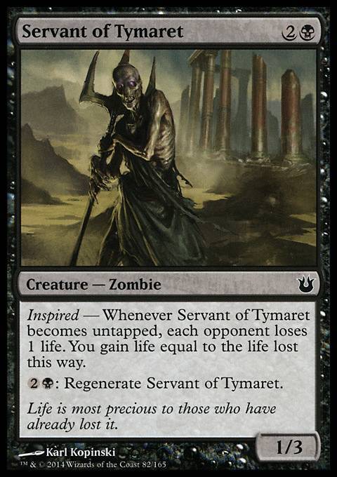 MTG Magic the Gathering Servant of Tymaret (82/176) Born of the Gods LP ...