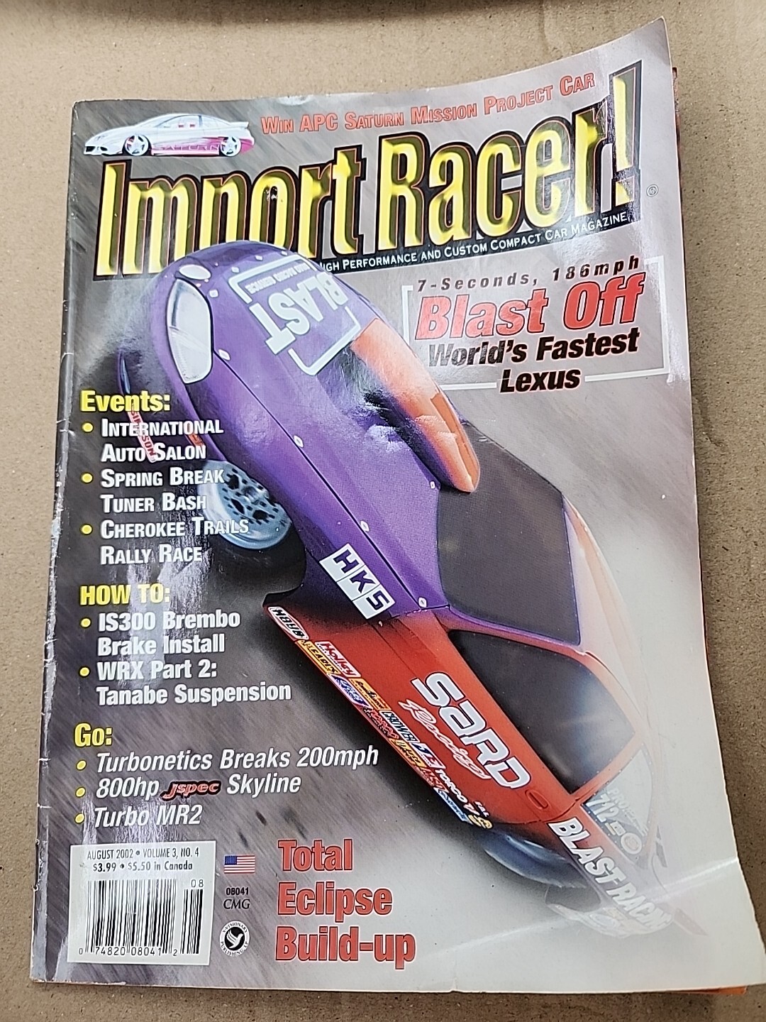 August 2002 IMPORT RACER MAGAZINE, NISSAN , HONDA CIVIC TYPE | eBay