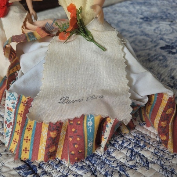 Vintage Plastic 8" Puerto Rico Tropical Dolls Made in Hong Kong Fully ...
