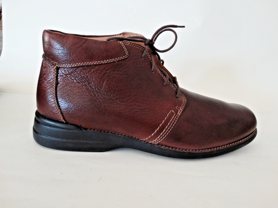 Johnston & Murphy New Hurley Chukka Dark Brown Leather Boots Size 12 M ...