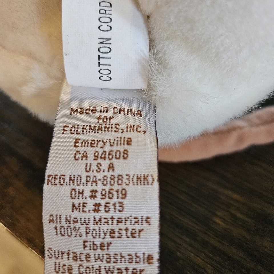 Folkmanis White Mouse Rat Hand Puppet Plush Folktails Realistic Long ...