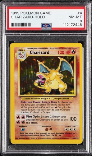 1999 POKEMON BASE SET UNLIMITED #4 CHARIZARD-HOLO PSA 8 | eBay