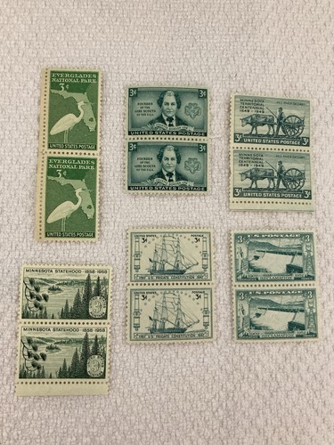 Asst Lot US 3c Green Stamps MNH US Scott #1106-951-1009-952-974-981 ...