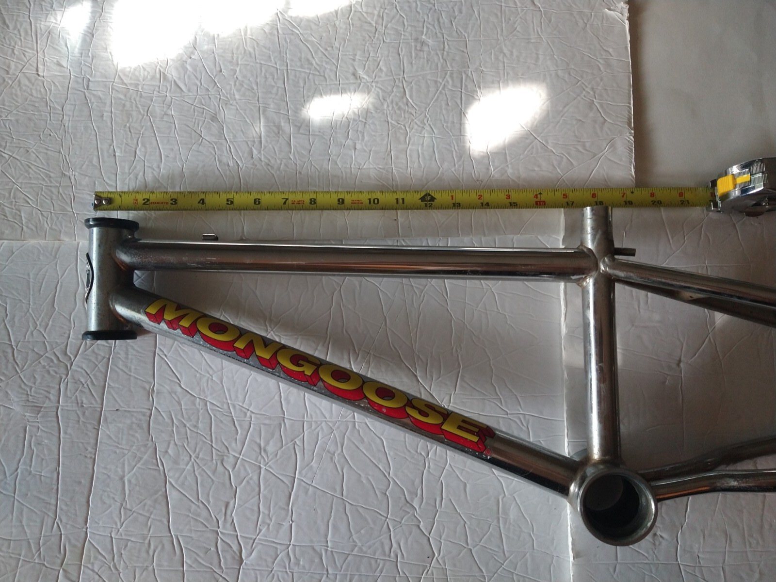 Vintage Mongoose Chrome BMX Old School Bike Frame Good Condition No ...