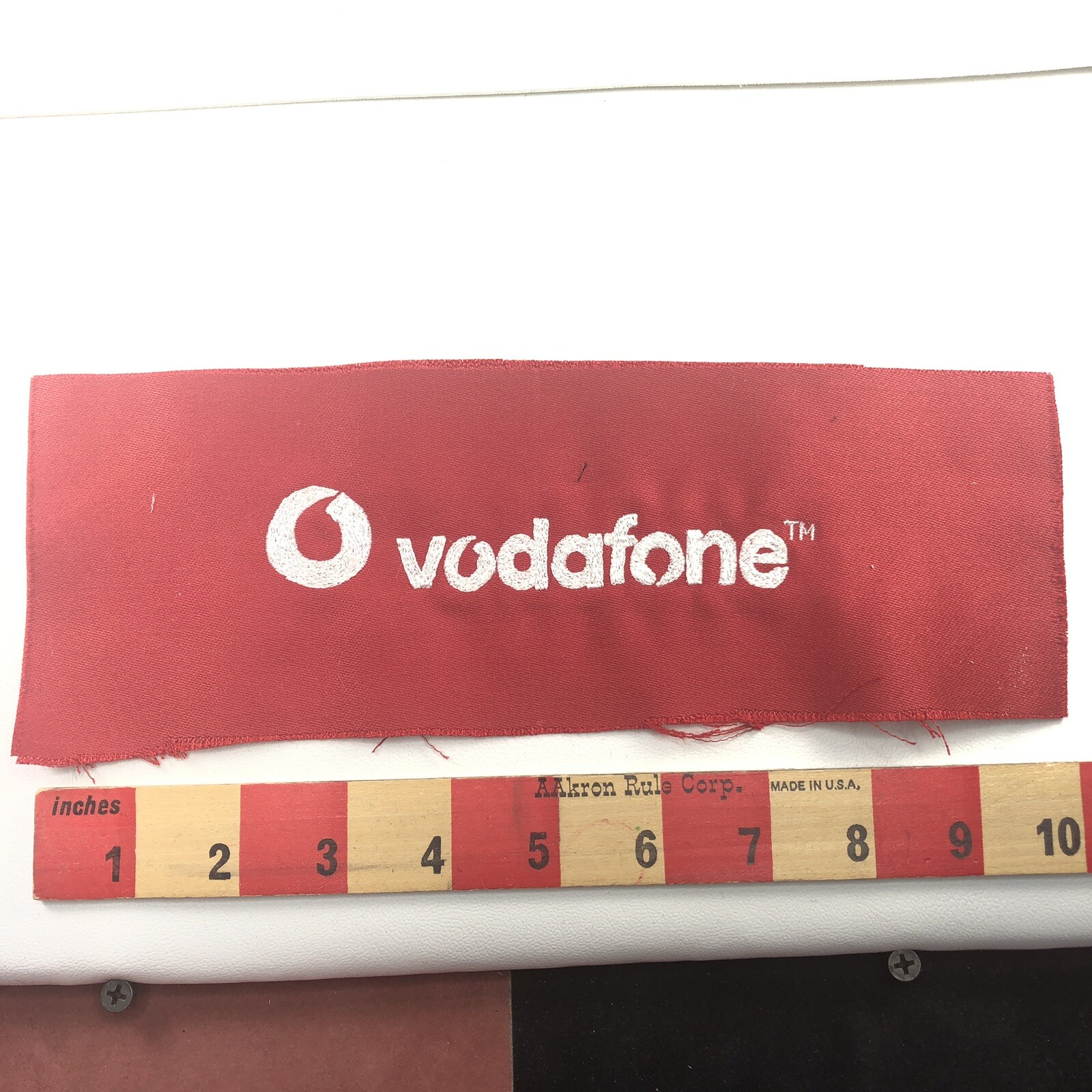Big VODAFONE Telecommunications Phone Patch (Or Just Embroidered Fabric ...