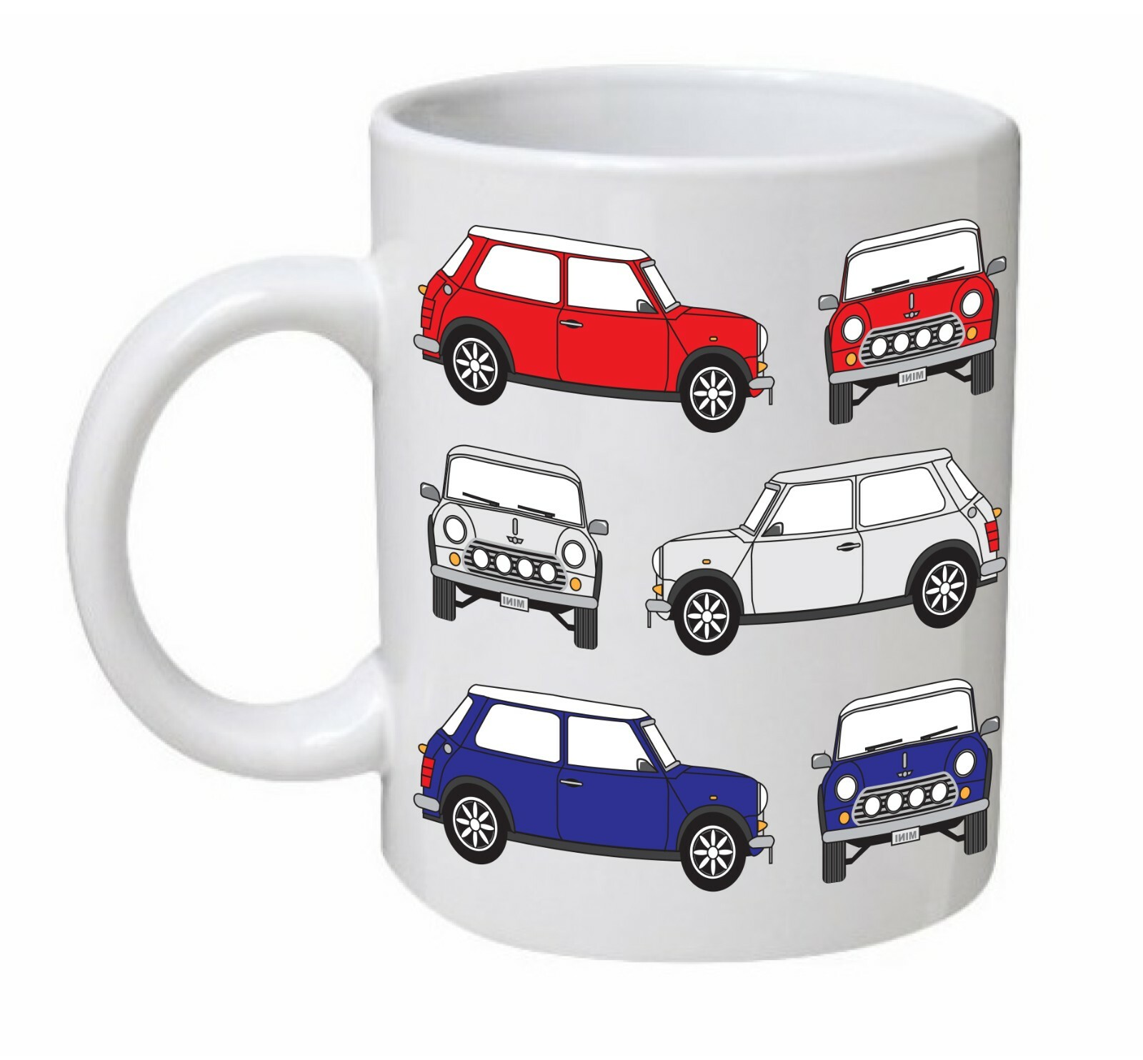 Austin Mini Classic Car Ceramic White Mug Birthday Valentines Gift ...