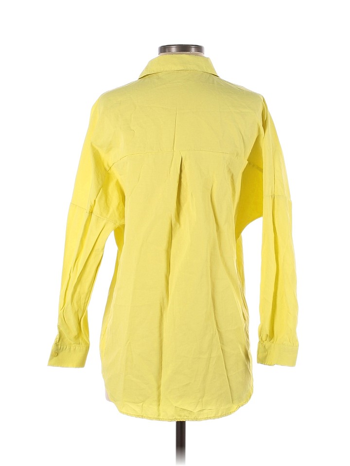 Assorted Brands Women Yellow Long Sleeve Button-Down Shirt 8 uk | eBay