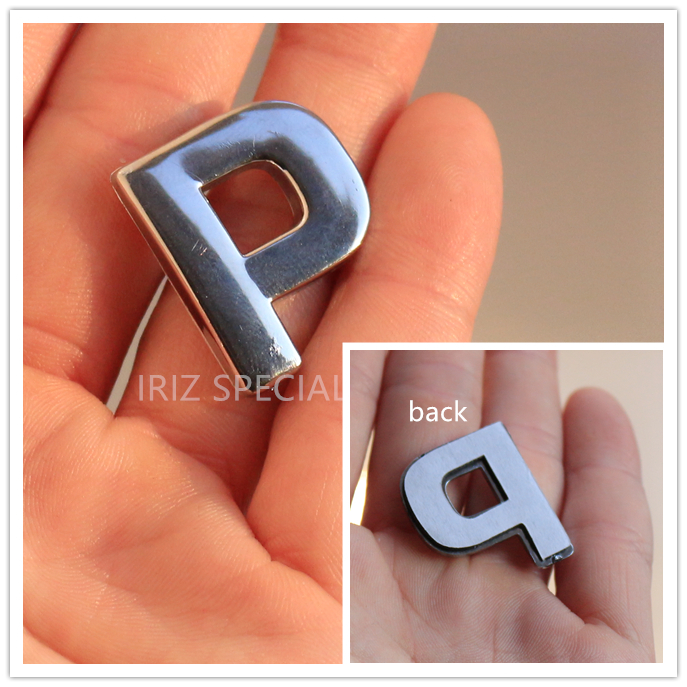 Chrome 3D Self-adhesive Letter number car badge emblem sticker for Home ...