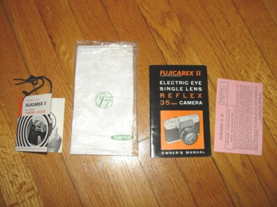 Fuji Fujicarex II Camera Instruction Manual Hang Tag Import certificate ...