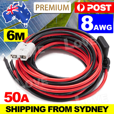 Atem Power 50A Wiring Kit 12V 6m Anderson Style Plug Battery Cable ...