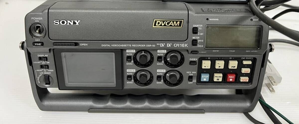 Sony DSR-50 Portable DV MiniDV DVCAM VCR Player Recorder VTR Tape Deck ...