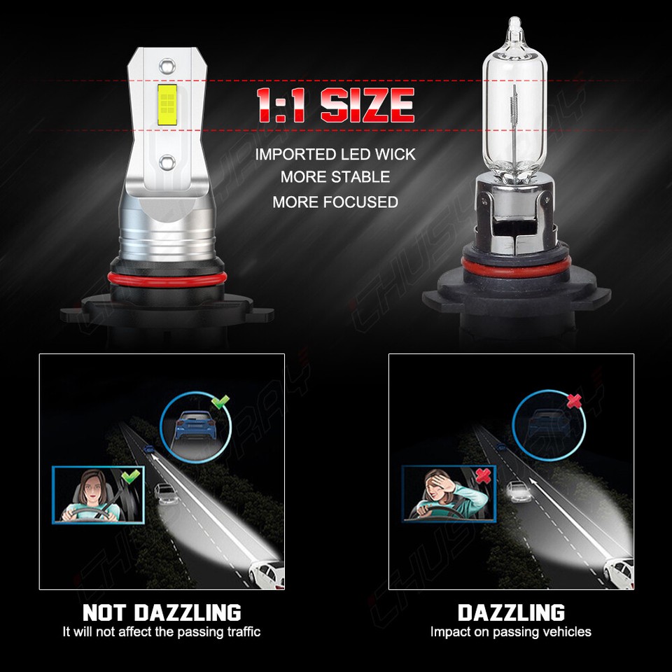 For Lexus GS300 GS400 1998-2005 LED Headlight High/Low Fog Light Bulbs ...