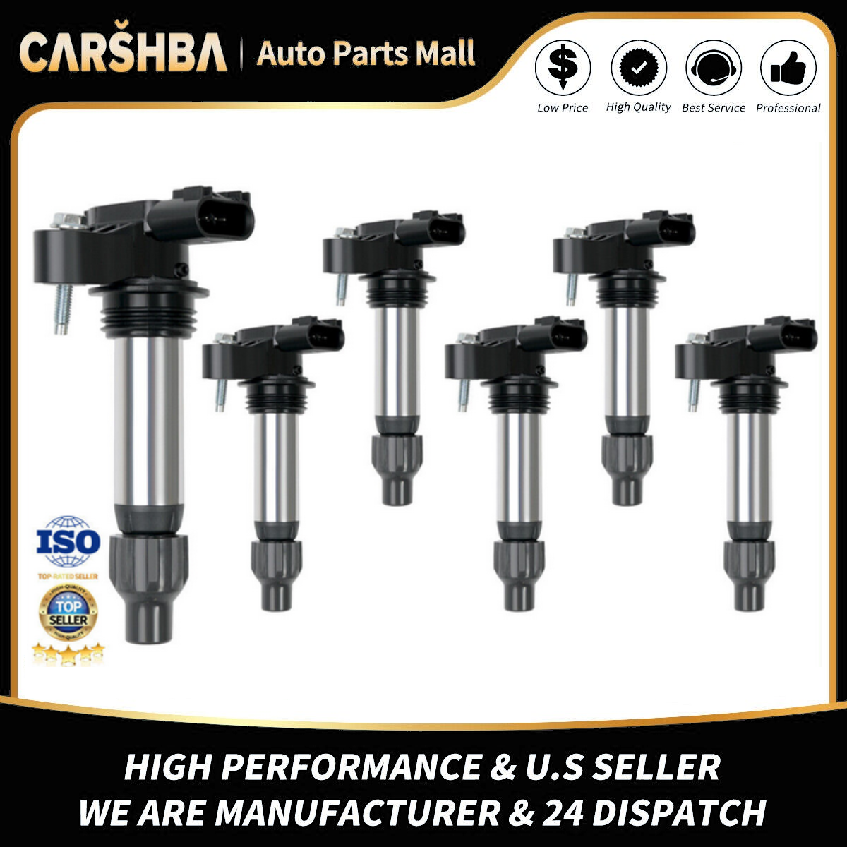 OEM 6---Ignition Coils PACK for Chevy Traverse Cadillac ATS CTS GMC ...