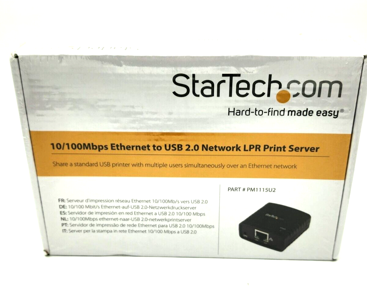 Buy StarTech PM1115U2 10/100mbps Ethernet to USB 2.0 Network LPR Print ...