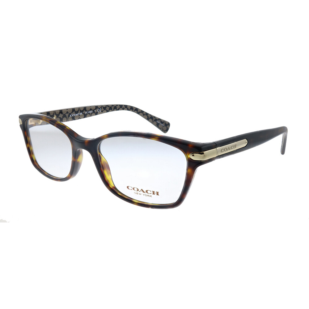 Coach HC 6065 Hc6065 5291 Dark Tortoise Military Sig C Eyeglasses Rx ...