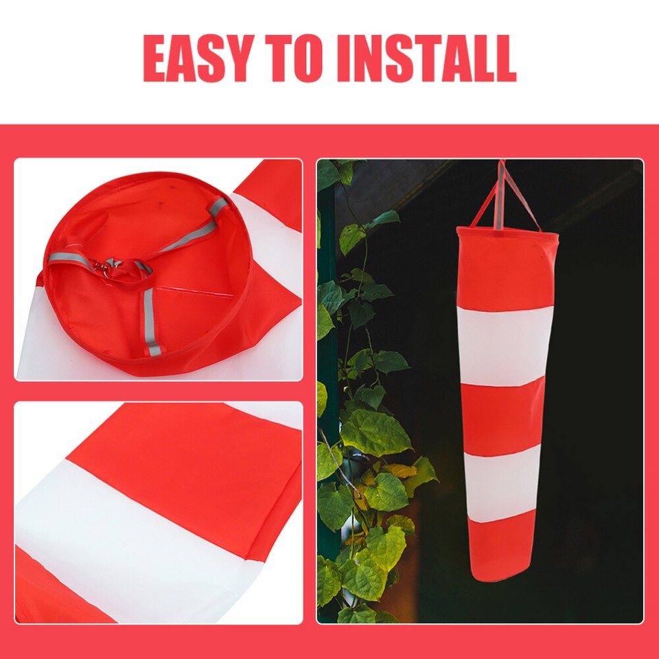 Waterproof Warning Flag Wind Direction Indicator Garden Windsock | eBay