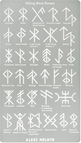 No.412 Metal Stencil, Viking Bind Runes Generator, Bindrune, Ancient ...