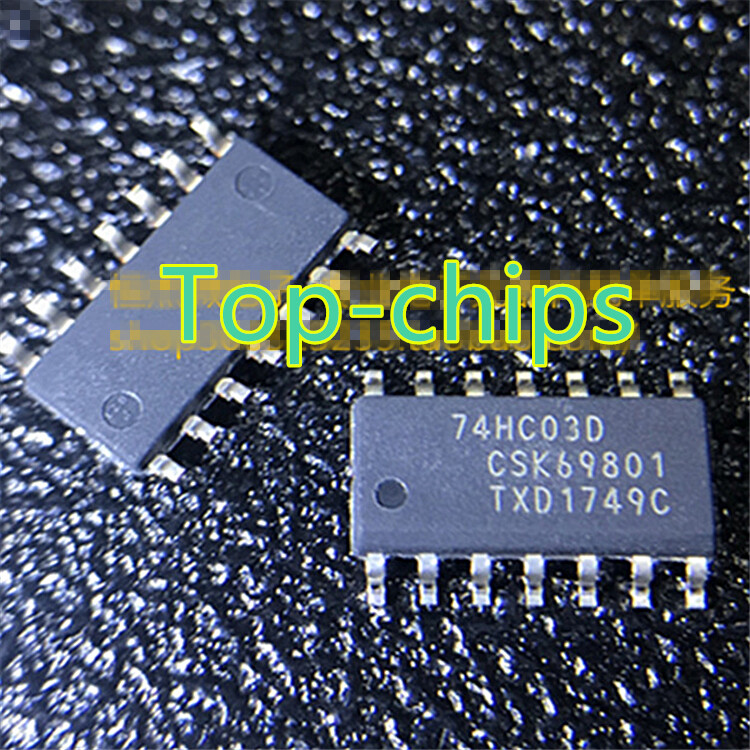10PCS 74HC03D,653 IC GATE NAND QUAD 2INPUT 14SOIC 74HC03 HC03 HC03D | eBay