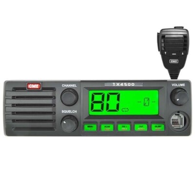 GME TX4500S DSP DIN SIZE 5 WATT UHF RADIO 80 CHANNEL STRONG MIC SUITS ...