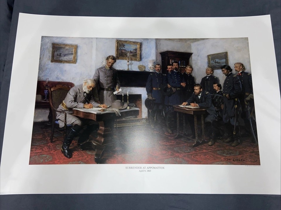 Tom Lovell “Surrender At Appomattox” Civil War Art Unframed Print | eBay
