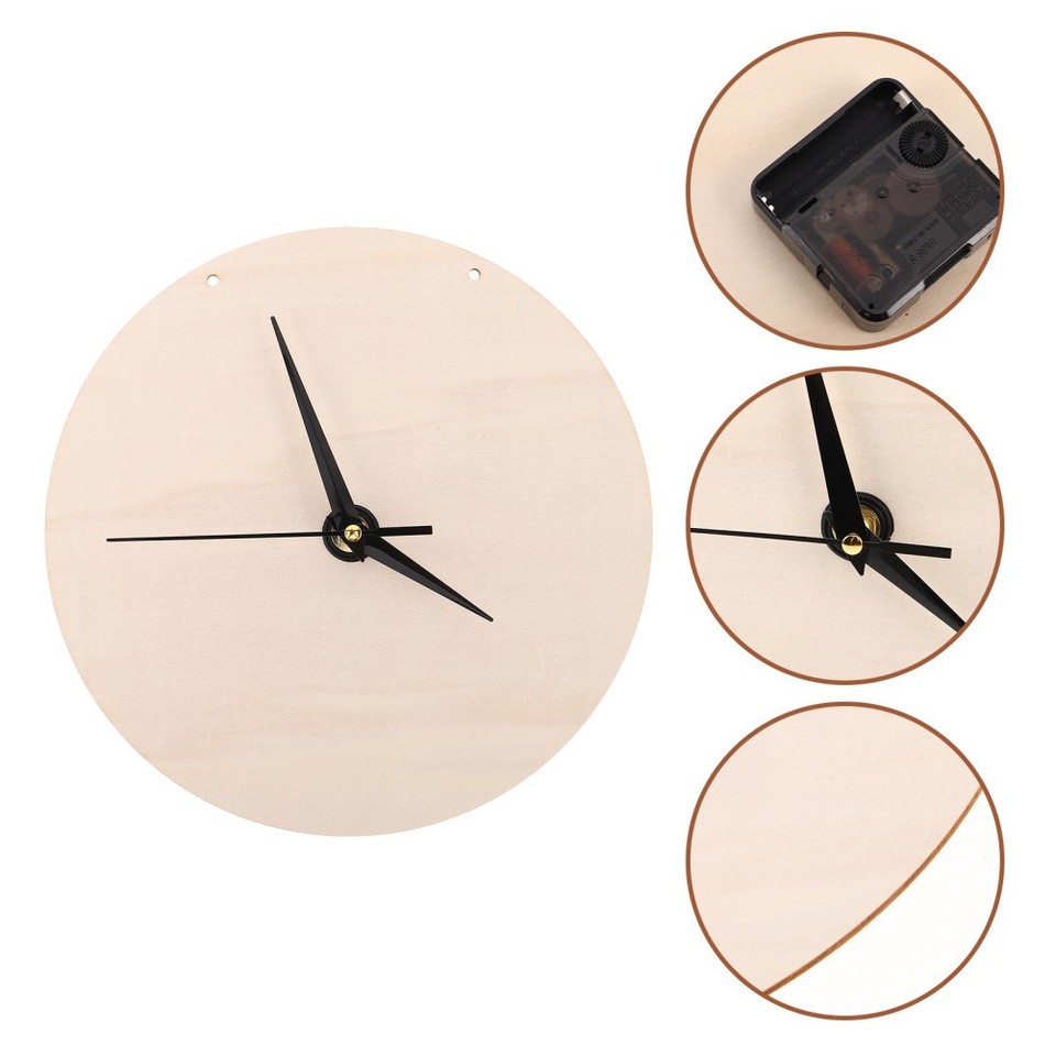 5 Set Wooden Dial Kids Clocks for Bedrooms Decorative Painting Wall ...