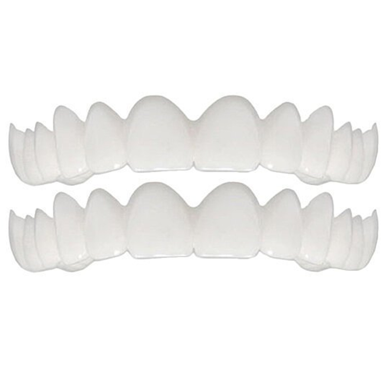 Snap On Bottom Upper+Lower False Teeth Dental Veneers Dentures Fake ...
