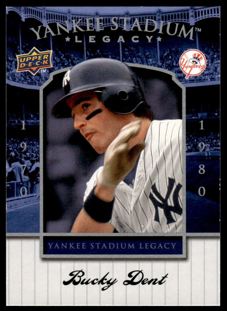 2008 Upper Deck Yankee Stadium Legacy Bucky Dent New York Yankees #54 ...