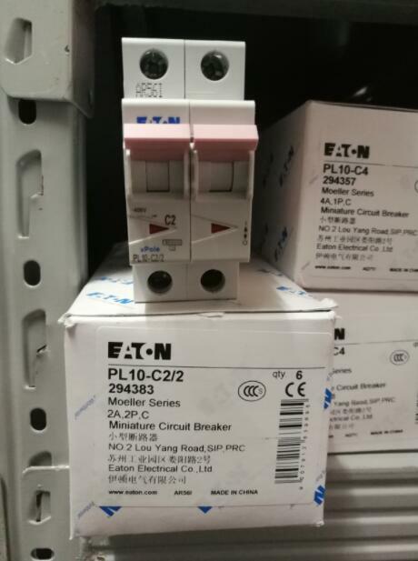 Eaton Moeller PL10 Series PL10-C2..C63/2 Minature Circuit Breaker 2P C ...