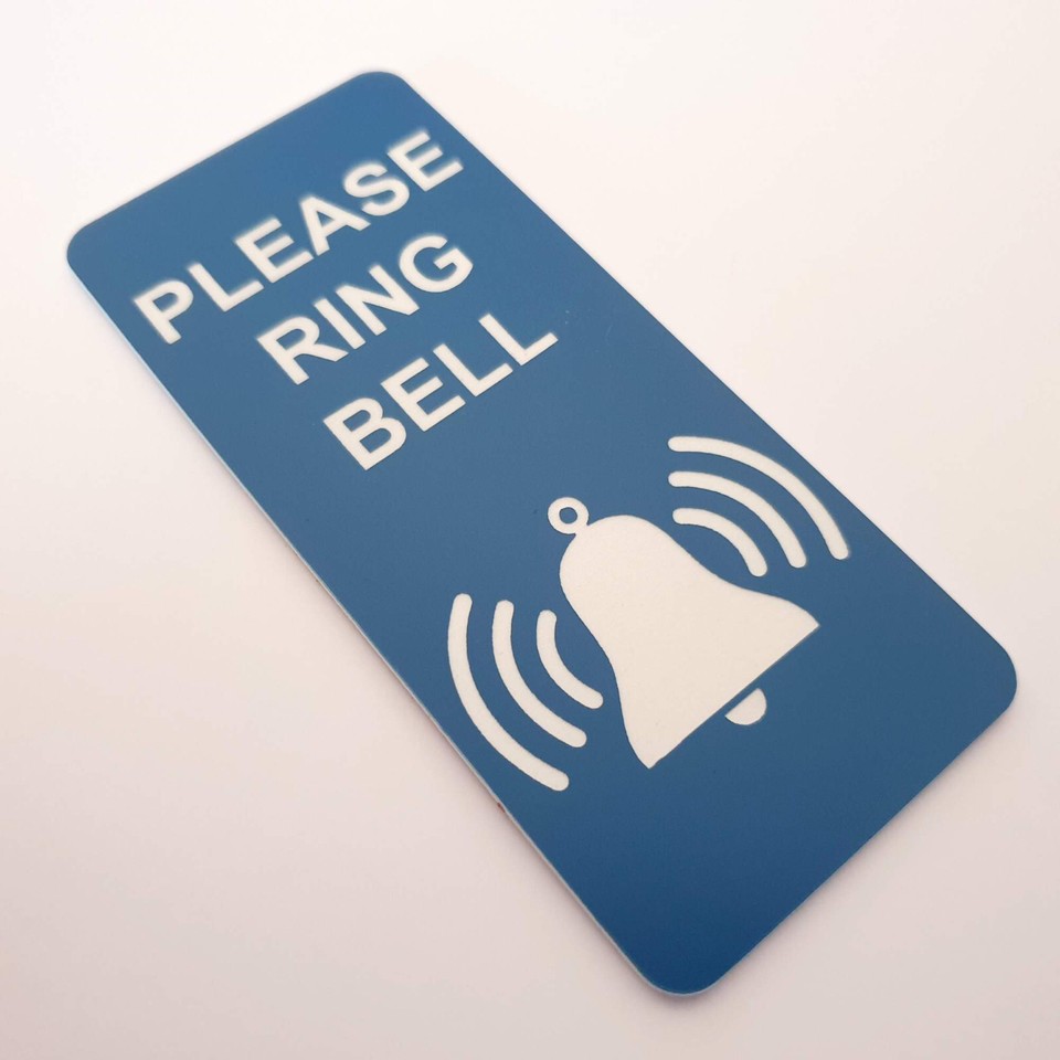 Please Ring Bell Sign Plaque Door Doorbell Ding Dong Buzzer Chime | eBay