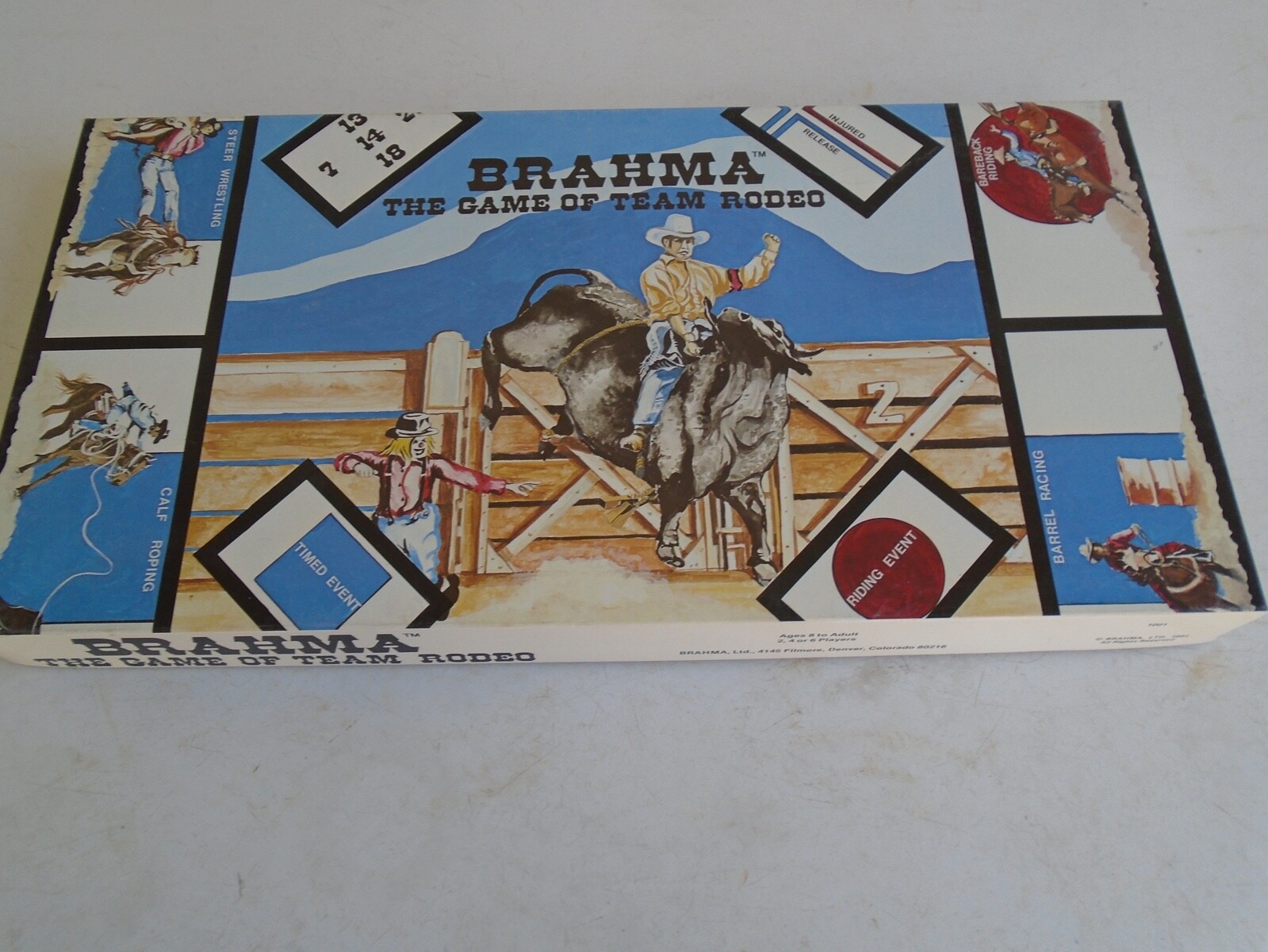 BRAHMA The Game of Team Rodeo Board Game Complete 1983 | eBay