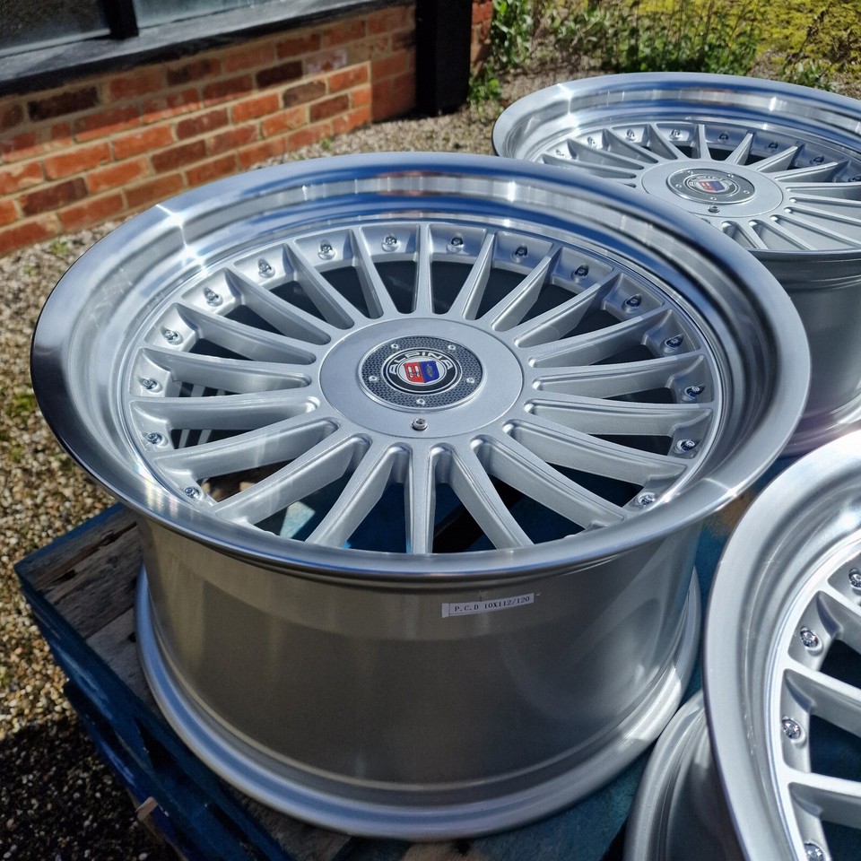 4 X 18 INCH 5x120 8.5J + 10J ALPINA STYLE DEEP DISH WHEELS for BMW E60 ...