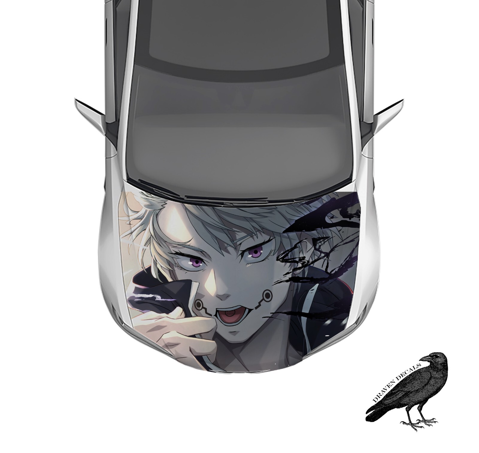 Toge Inumaki JJK 03 Anime Hood Wrap Weatherproof Vinyl Car Decal 50" X ...