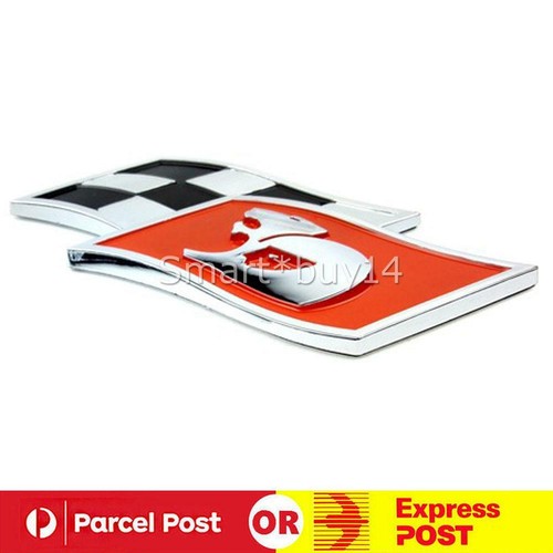 NEW Red HSV Racing Flag Badge Emblem Holden Commodore GTS R8 Clubsport ...