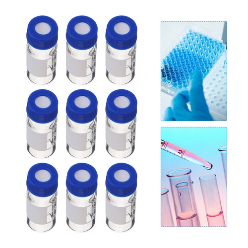 100pcs Glass Bottles Vials Glass Vial Bottle Clear Liquid Sampling ...