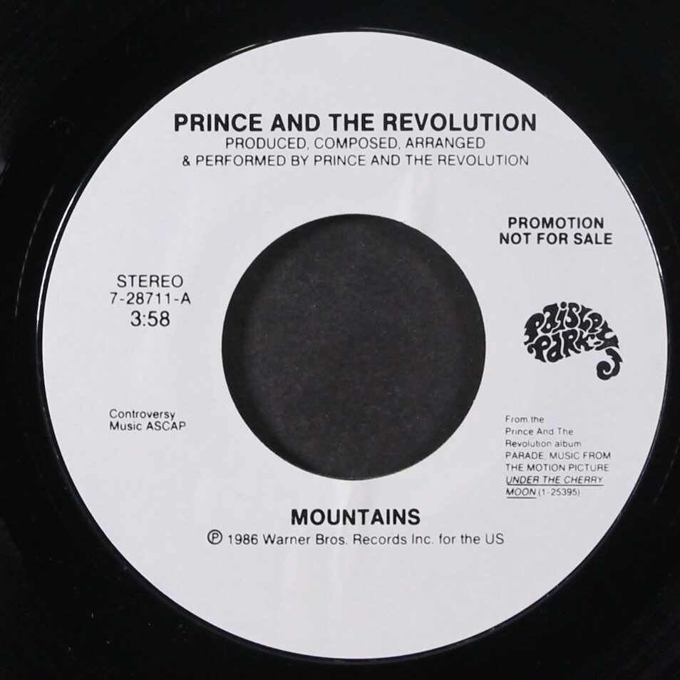 PRINCE: mountains / same Paisley Park 7" Single 45 RPM | eBay