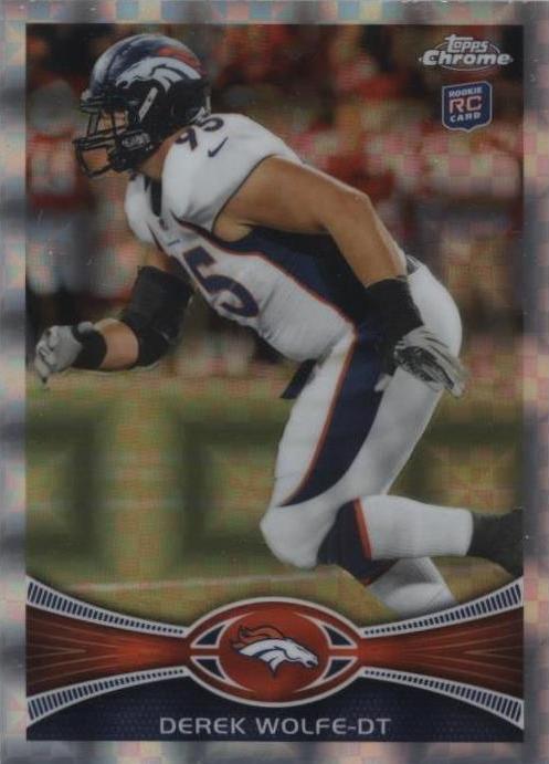 2012 Topps Chrome - Derek Wolfe #10 X-Fractor (RC) for sale online | eBay