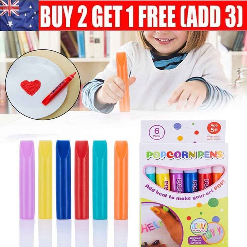 Magic Puffy 3D Art Pens -Ink Puffs Up Like Popcorn - Just Use Hairdryer ...