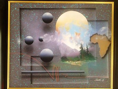 ORIGINAL SIGNED JOSEF KUGLER ABSTRACT PAINTING ACRYLIC CANVAS 29" x 25 ...