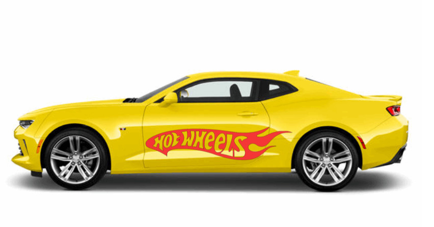 Hot Wheels Window Decal