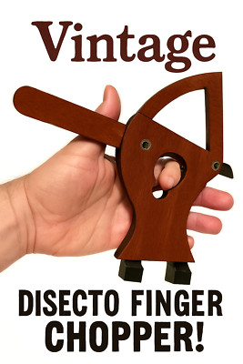 6" DISECTO FINGER CHOPPER Comedy Magic Trick Wood Guillotine Cutter ...