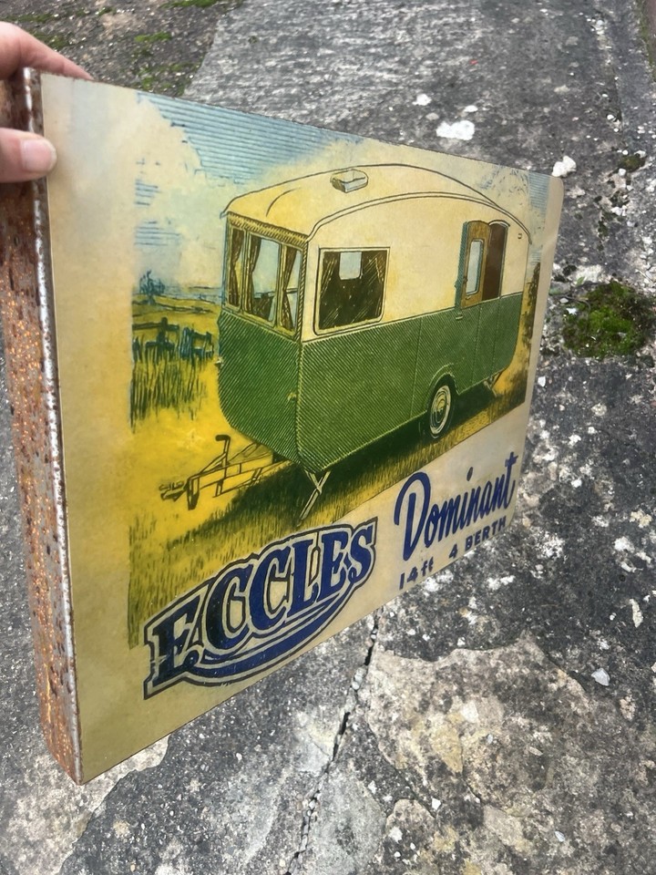 Old Caravan sign heavy metal sign ,preowned Sign With Rust | eBay UK