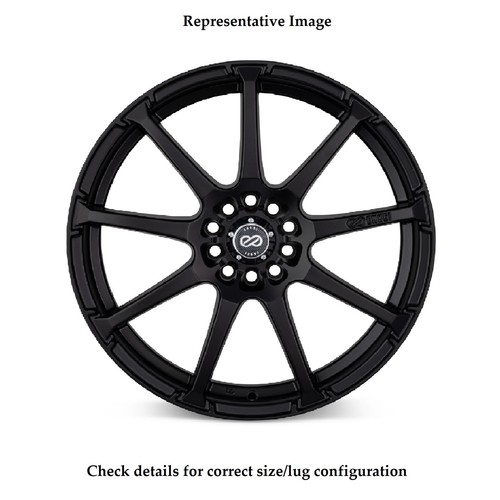 ENKEI 441-770-0245BK Set of 4 Black EDR9 17x7 Rims 5x100 / 5x114.3 ...
