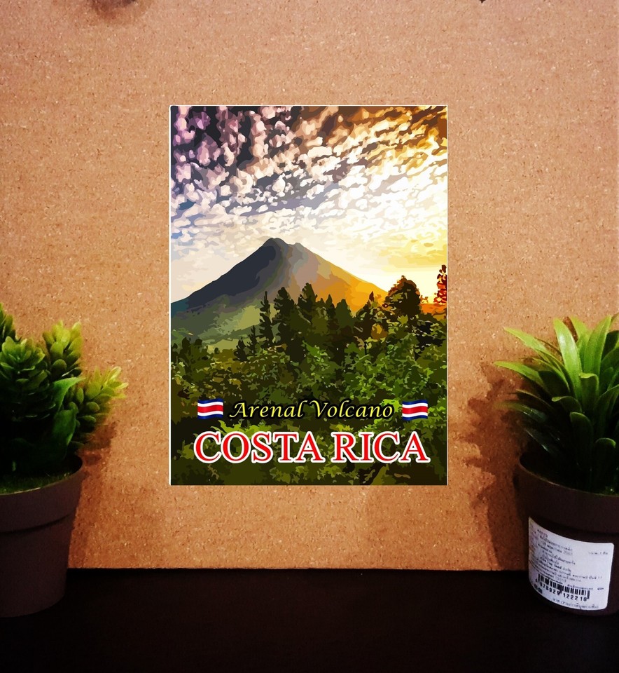 Costa Rica Kühlschrankmagnete Souvenir Fridge Magnet 2x3" Vintage Retro ...
