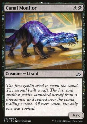 MTG Magic the Gathering Canal Monitor (63/219) Rivals of Ixalan LP | eBay