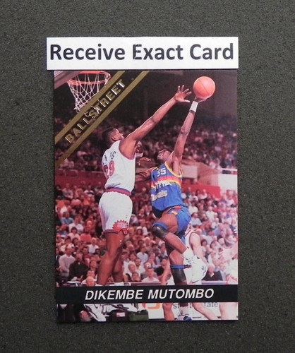 DIKEMBE MUTOMBO 1992 Ballstreet Gold Card #30 _ NUGGETS _ Exact Card (C ...