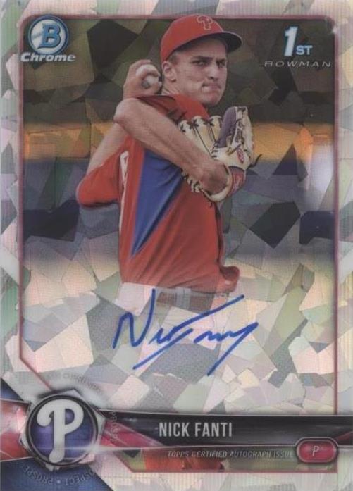 2018 Bowman Chrome - Prospect Autographs Nick Fanti #CPA-NF Atomic ...