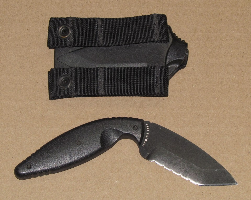 tactical KABAR tanto tipped knife & sheath 1485 | eBay